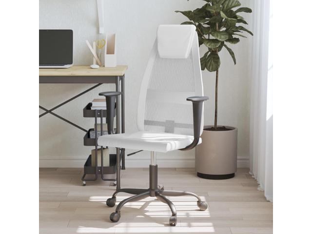 Click here for vidaXL Office Chair Height Adjustable Seat White M... prices