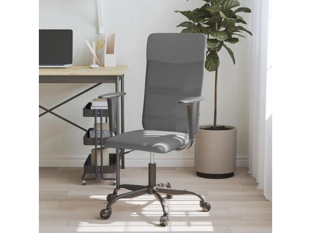 Click here for vidaXL Office Chair Height Adjustable Seat Gray Me... prices