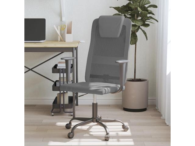 Click here for vidaXL Office Chair Height Adjustable Seat Gray Me... prices