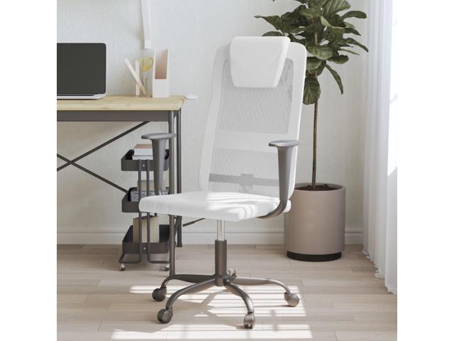 Click here for vidaXL Office Chair Height Adjustable Seat White M... prices