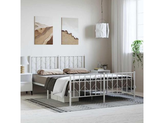 Click here for vidaXL 12 King Metal Bed Frames with Headboard and... prices