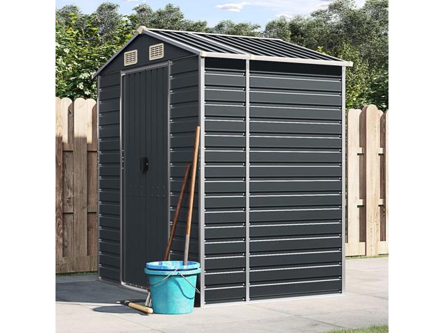 Click here for vidaXL Garden Shed Metal Outdoor Storage Shed Anth... prices