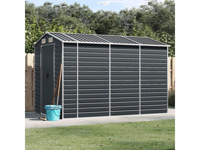 Click here for vidaXL Garden Shed Metal Outdoor Storage Shed Anth... prices