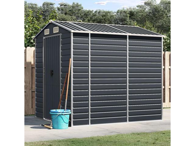 Click here for vidaXL Garden Shed Metal Outdoor Storage Shed Anth... prices