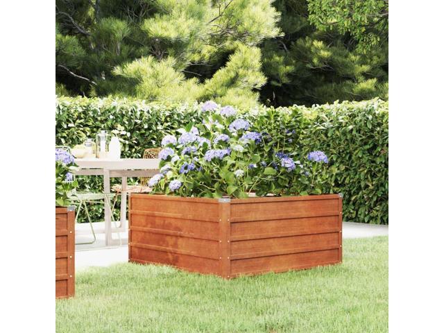 Click here for vidaXL Garden Raised Bed Rusty 39.4x39.4x17.7 Cort... prices