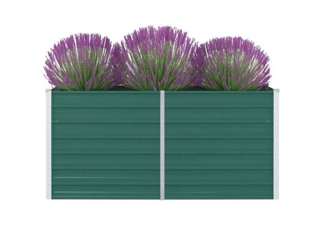 Click here for vidaXL Garden Raised Bed Galvanized Steel  Rectang... prices