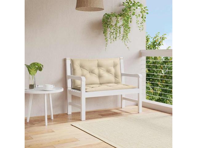 Click here for Garden Bench Cushion Beige 39.4x(19.7+19.7)x2.8 Ox... prices