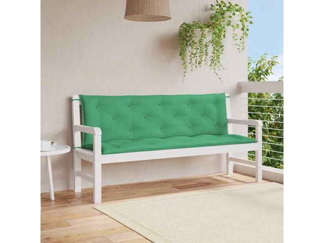 Garden Bench Cushion Green 59.1x(19.7+19.7)x2.8 Oxford Fabric - Green