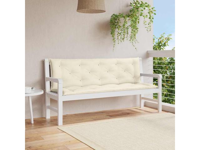 Click here for Garden Bench Cushion Cream White 59.1x(19.7+19.7)x... prices