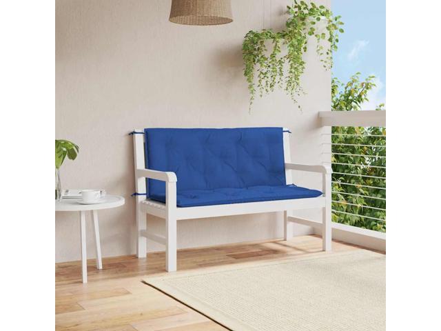 Click here for Garden Bench Cushion Blue 47.2x(19.7+19.7)x2.8 Oxf... prices