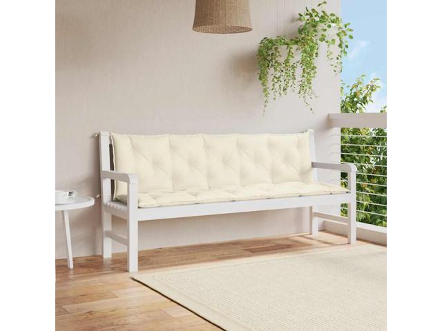 Click here for Garden Bench Cushion Cream White 70.9x(19.7+19.7)x... prices