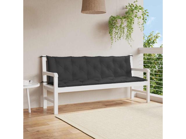 Click here for Garden Bench Cushion Black 70.9x(19.7+19.7)x2.8 Ox... prices