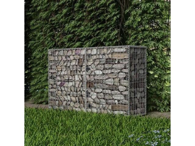 Click here for vidaXL Gabion Basket  Galvanized-Steel Gabion Wall... prices