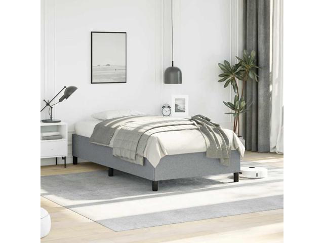 Click here for vidaXL Twin Size Bed Frame with Plywood Slats  Pla... prices