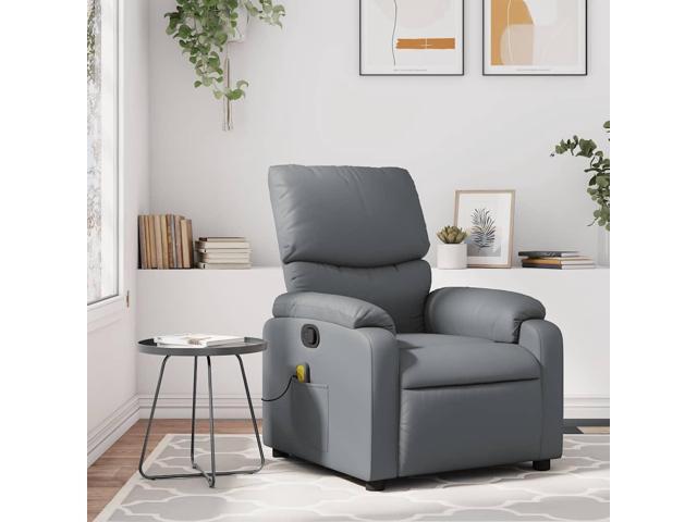 Click here for vidaXL Leather Massage Recliner Chair for Living R... prices