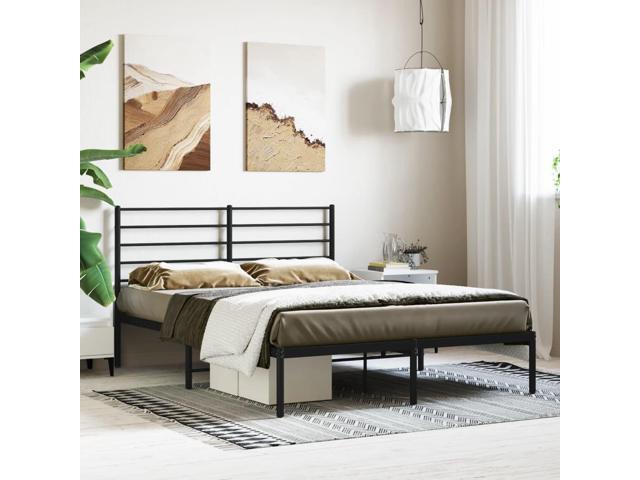 Click here for vidaXL 12 Inch Full Metal Bed Frame with Headboard... prices