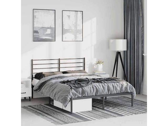 Click here for vidaXL 12 Inch Queen Metal Bed Frame with Headboar... prices