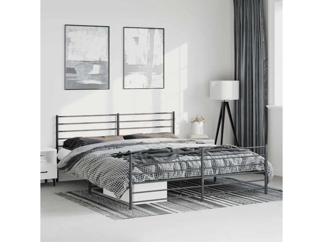 Click here for vidaXL 12 Inch California King Metal Bed Frame wit... prices