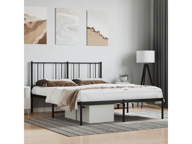 Click here for vidaXL 12 Inch Full Metal Bed Frame with Headboard... prices