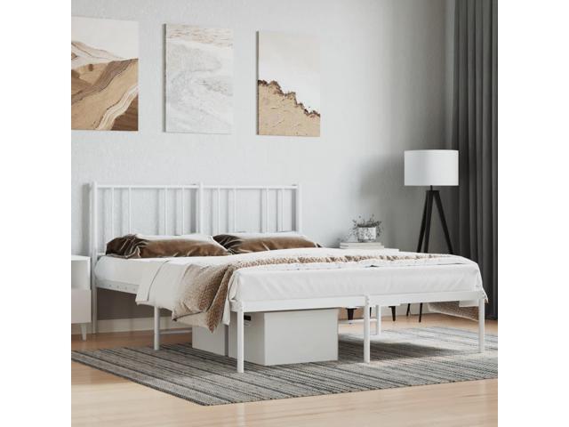 Click here for vidaXL 12 Inch Queen Metal Bed Frame with Headboar... prices