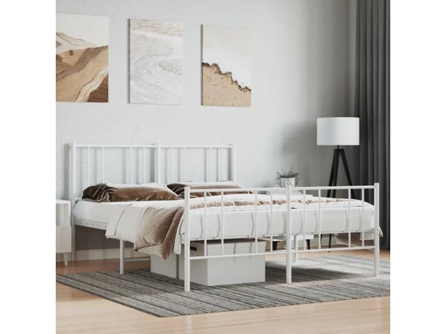 Click here for vidaXL 12 Inch Queen Metal Bed Frame with Headboar... prices