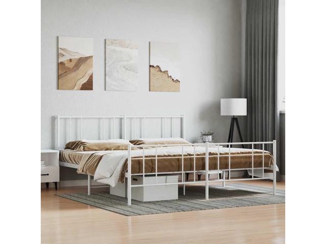 Click here for vidaXL 12 Inch California King Metal Bed Frame wit... prices