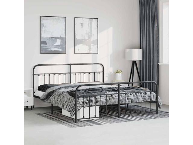 Click here for vidaXL 12 Inch California King Metal Bed Frame wit... prices