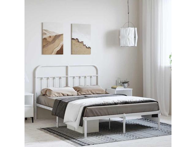 Click here for vidaXL 12 Inch Queen Metal Bed Frame with Headboar... prices