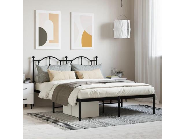 Click here for vidaXL 12 Inch Full Metal Bed Frame with Headboard... prices