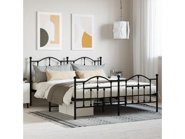 Click here for vidaXL 12 Inch California King Metal Bed Frame wit... prices