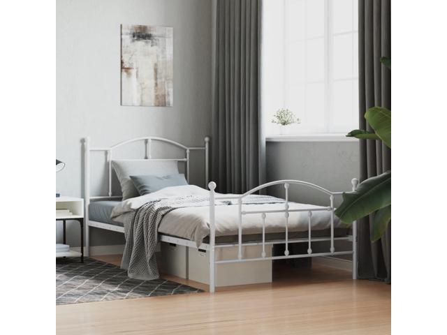 Click here for vidaXL 12 Inch Twin XL Metal Bed Frame with Headbo... prices