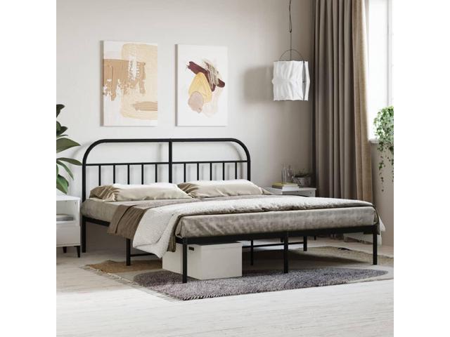 Click here for vidaXL 12 Inch Black California King Bed Frame wit... prices