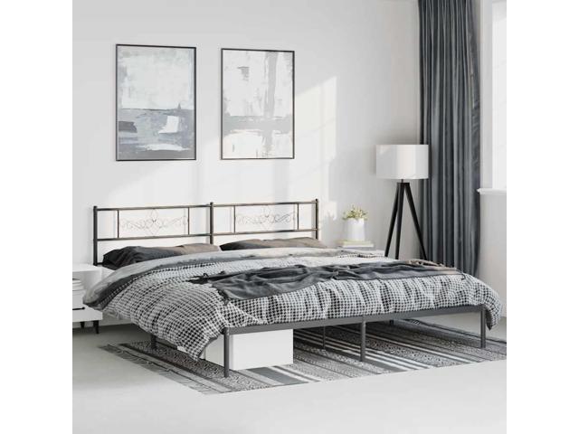 Click here for vidaXL 12 Inch Modern Black California King Bed Fr... prices