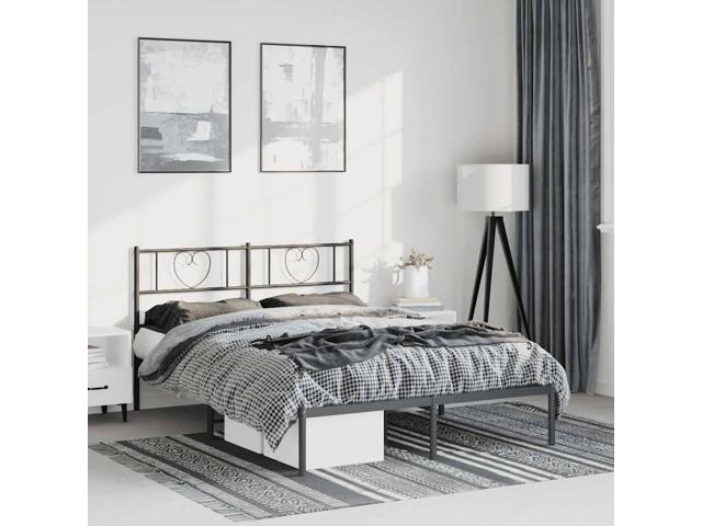 Click here for vidaXL Queen Metal Bed Frame with Headboard and St... prices