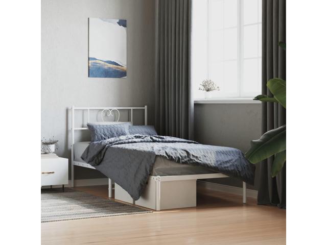 Click here for vidaXL Twin XL Metal Bed Frame with Headboard and... prices