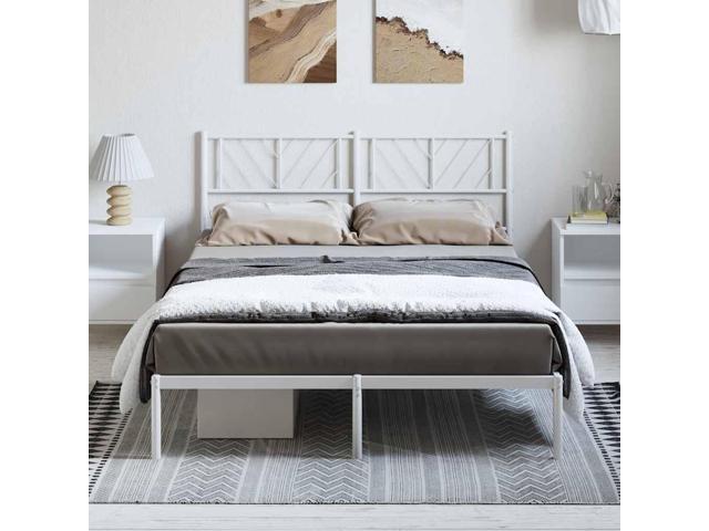 Click here for vidaXL Queen Metal Bed Frame with Headboard and St... prices