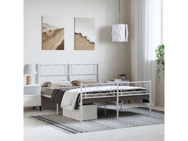Click here for vidaXL 12 Metal Queen Bed Frames with Headboard an... prices