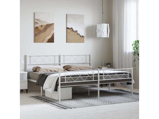 Click here for vidaXL 12 King Metal Bed Frames with Headboard and... prices