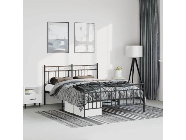 Click here for vidaXL 11 Metal Full Bed Frames with Headboard and... prices