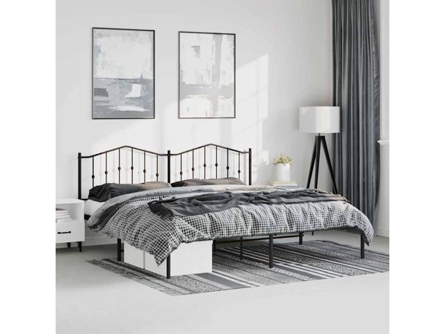 Click here for vidaXL California King Metal Bed Frame with Headbo... prices