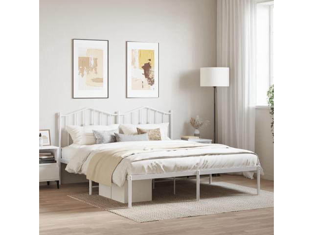 Click here for vidaXL California King Metal Bed Frame with Headbo... prices