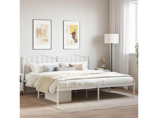 Click here for vidaXL King Metal Bed Frame with Headboard and Sta... prices