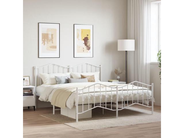 Click here for vidaXL Califonia King Metal Bed Frame with Headboa... prices