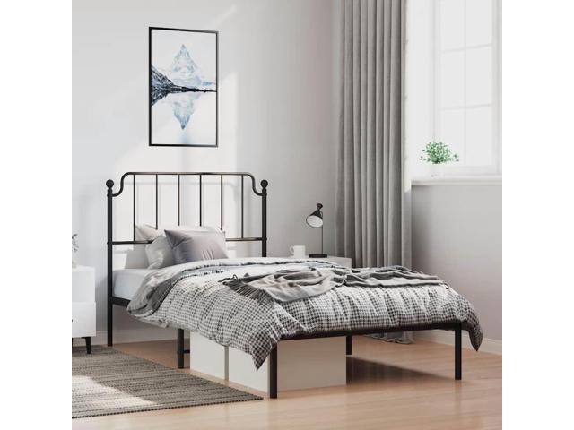 Click here for vidaXL Twin Metal Bed Frame with Headboard and Sta... prices