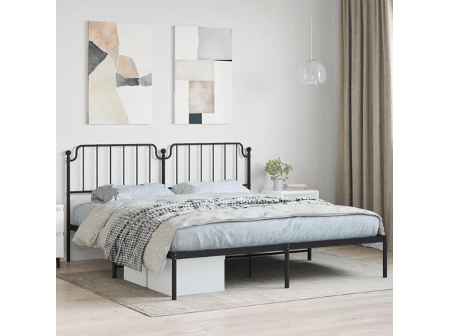 Click here for vidaXL California King Metal Bed Frame with Headbo... prices