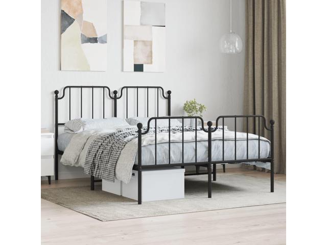 Click here for vidaXL Full Metal Bed Frame with Headboard and Foo... prices