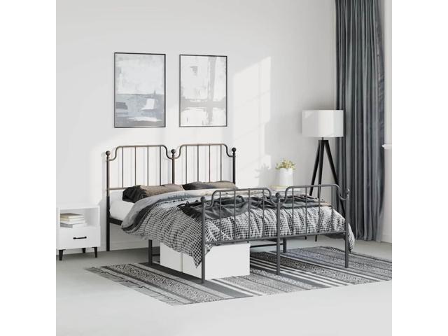 Click here for vidaXL Califonia King Metal Bed Frame with Headboa... prices