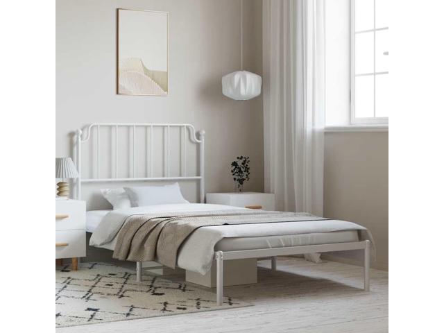 Click here for vidaXL Twin Metal Bed Frame with Headboard and Sta... prices