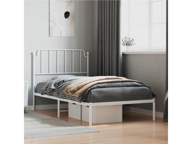 Click here for vidaXL Twin XL Metal Bed Frame with Headboard and... prices