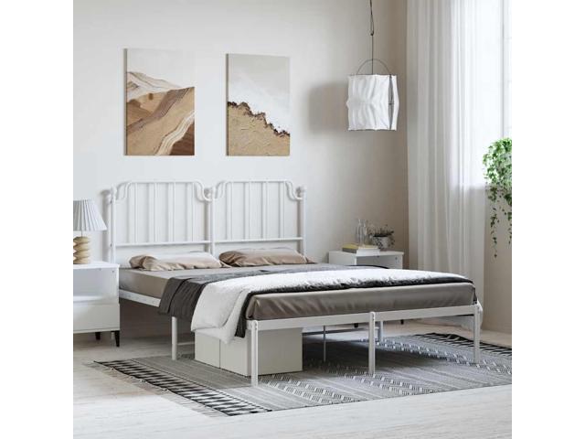 Click here for vidaXL Queen Metal Bed Frame with Headboard and St... prices